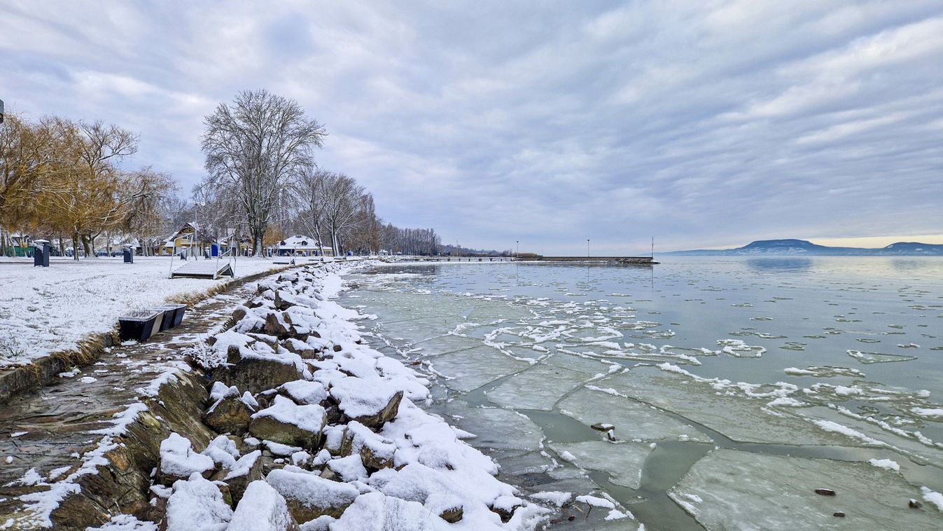 Balaton befagyása: szerdától jelenhet meg az első összefüggő jég